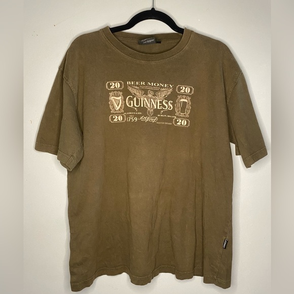 Guinness | Shirts | Official Guinness Merchandise Beer Money Tshirt ...